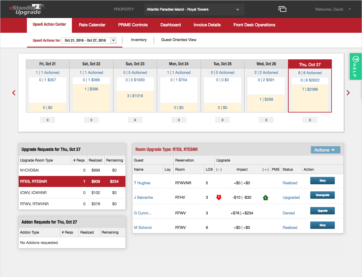 NOR1 - data-driven upsell platform for the hotels